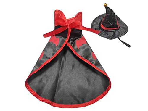Halloween Pet Clothes,Cat Cloak Anime Ninja Costumeļ¼Pet Cloak Cosplay Party for Small Dogs Cats Clothing.(Bats)