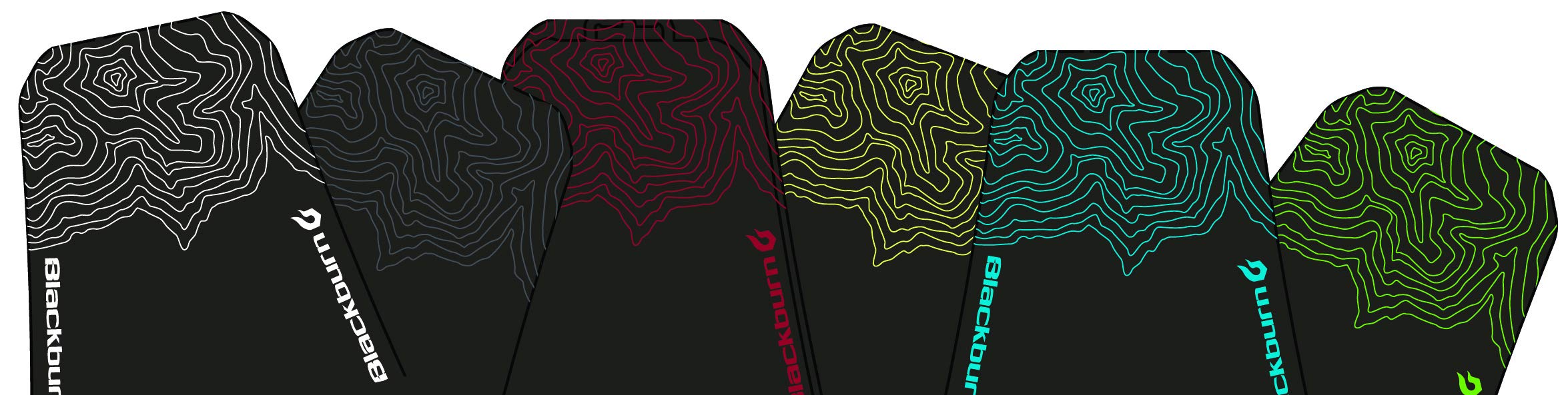 Blackburn MTB and Fat Tires Barrier Mud Guards (Black/White, Fat Tires)