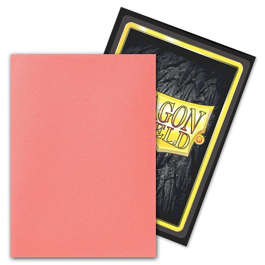 Card Game Dragon Shield Dual Matte Peach Standard Size 100 ct Card Sleeves Individual Pack