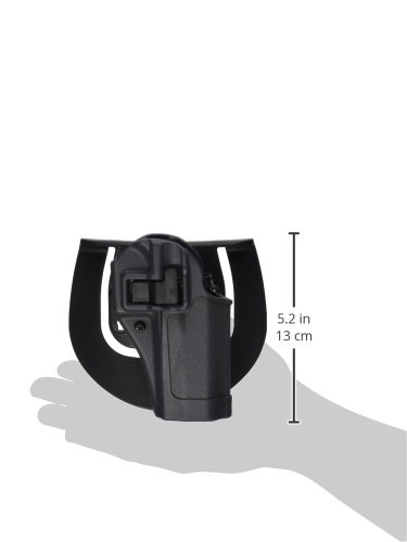 BLACKHAWK Serpa SpoRusseter Belt Holster For Glock 17 Right Hand,Gun Metal Gray