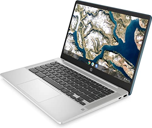 HP Chromebook 14-inch HD Touchscreen Laptop, Intel Celeron N4000, 4 GB RAM, 32 GB eMMC, Chrome (14a-na0030nr, Mineral Silver)