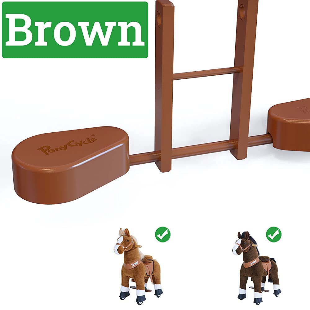 PonyCycle Pedal Pad (for Model U Size3 &4 Ride on Horse Brown, Chocolate) - Brown