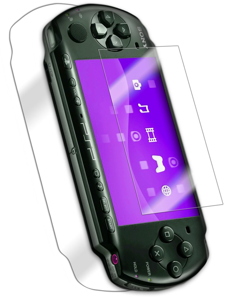 IQShield Full Body Skin Compatible with Sony PSP 2000 Slim + LiQuidSkin Clear (Full Coverage) Screen Protector HD and Anti-Bubble TPU Film
