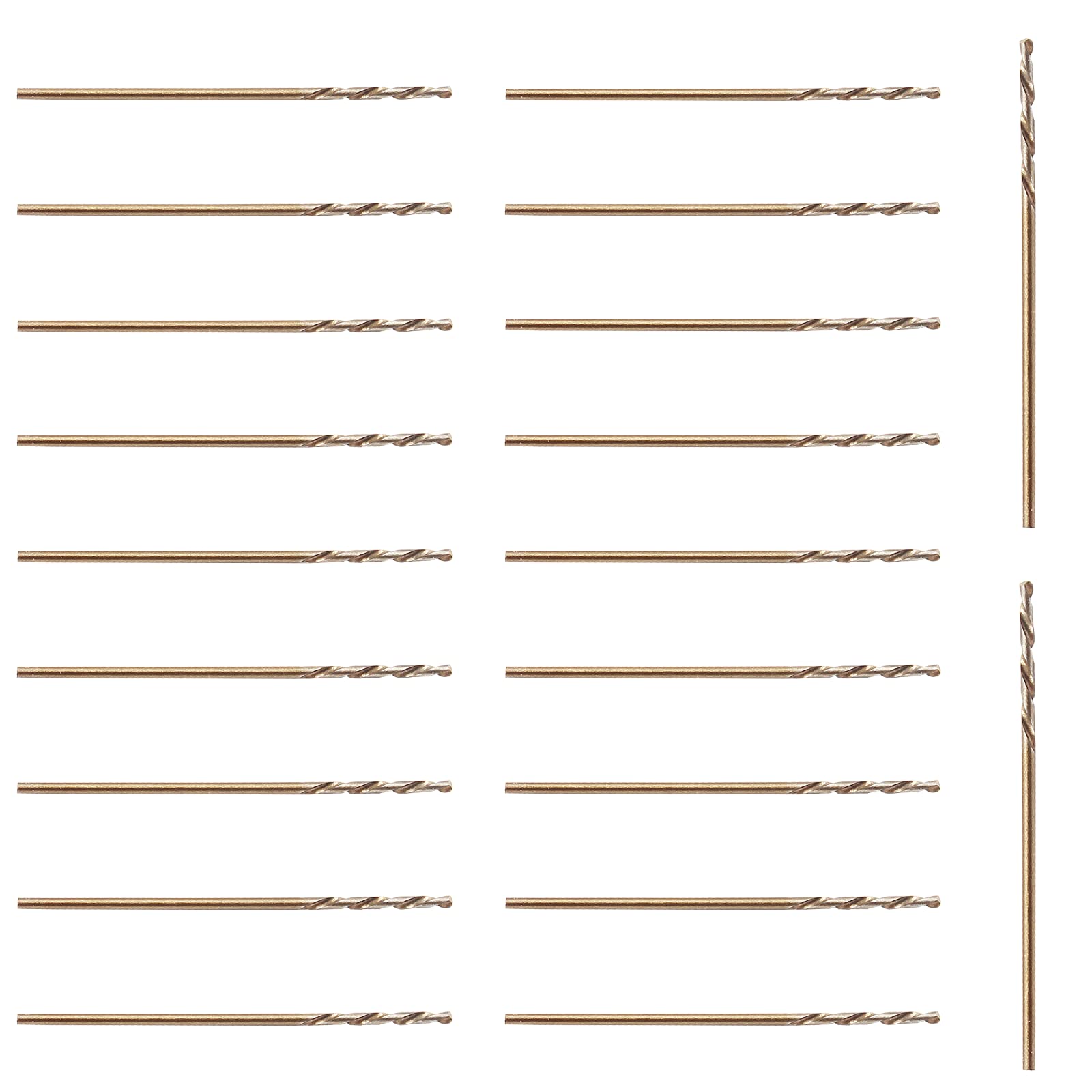 Bivethoi 20pcs Drill Bit for Metal, M2 HSS 1mm(Dia) Twist Drill Bit Tool Split Point Drill Bits, Metric Drill Bits for Stainless Steel, Plastic, Aluminum Alloy, Wood
