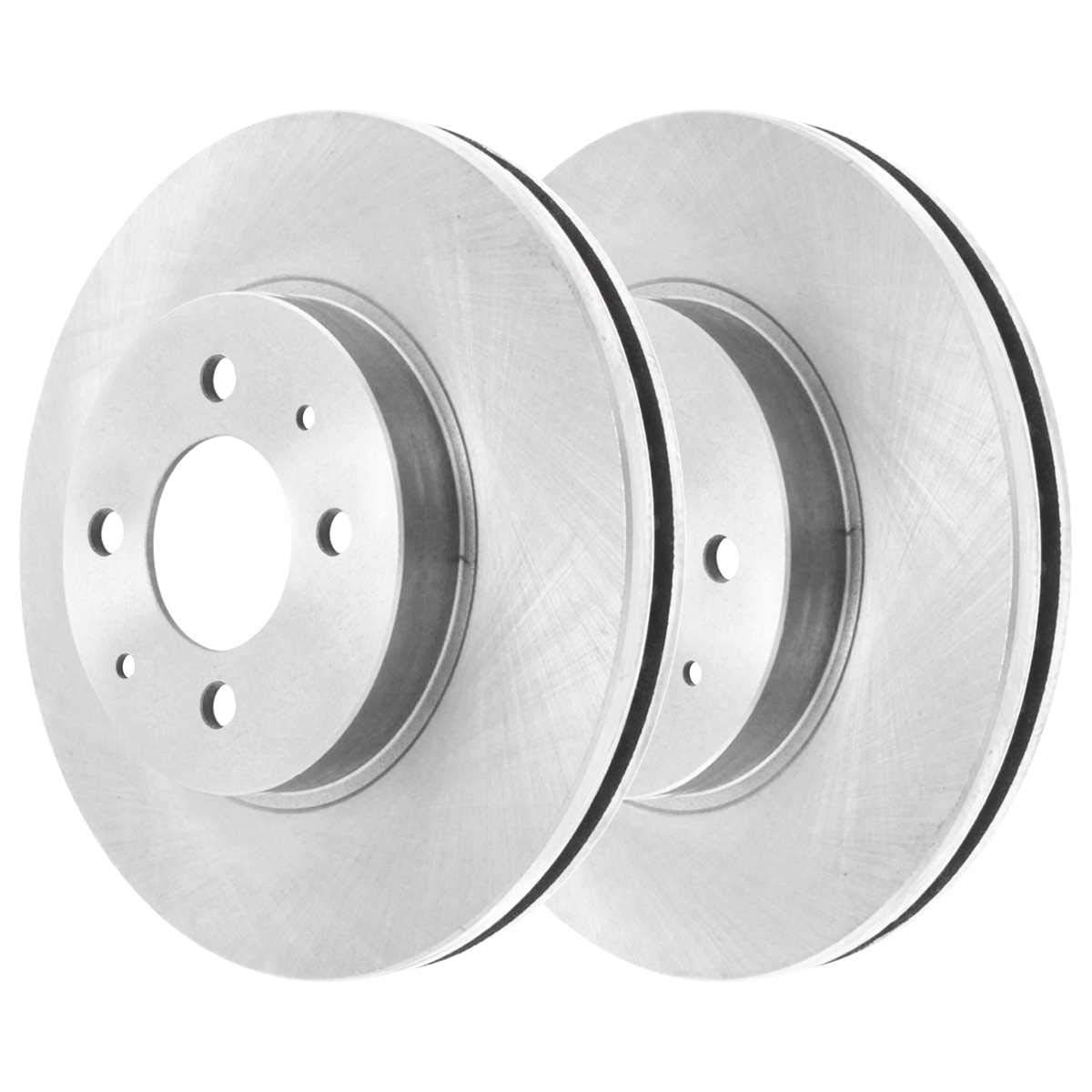 AutoShack Front Brake Kit Rotors and Ceramic Pads Pair of 2 Driver and Passenger Side Replacement for 2008 2009 2010 2011 Ford Focus 2.0L FWD RSCD64163-64163-1339-2-4