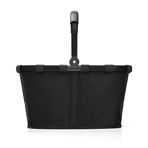 reisenthel carrybag frame black/black - Sturdy shopping basket with plenty of storage space and practical inner pocket - water-repellent