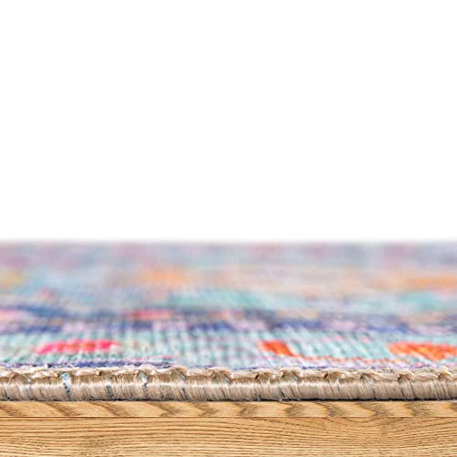 Rugs.com Timeless Collection Rug – 6' x 9' Blue Flatweave Rug Perfect for Bedrooms, Dining Rooms, Living Rooms