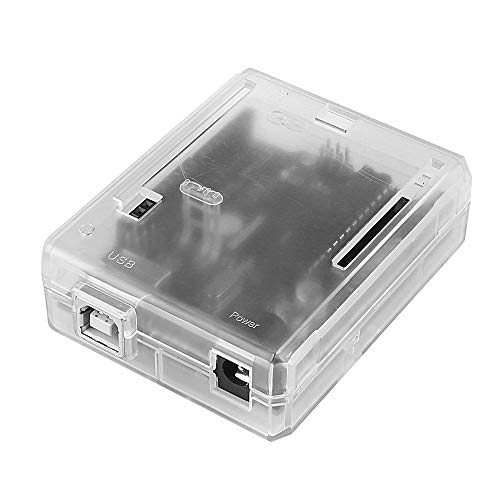 SB COMPONENTS Arduino Uno R3 Case Enclosure New Transparent Clear Computer Box Compatible with Arduino UNO R3