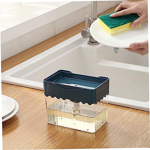 BETOOKY 1pc Presser Foaming Dispenser Sink Sponge Kitchen Sink Kitchen Sink Dispenser Sink Pump 2 in 1 Kitchen Sponge Holder Hand Wash Dispenser Abs Handwashing Fluid Soap