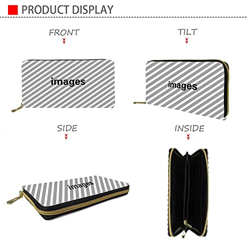 MORNWORLD PU Leather Thin Travel Wallet for Women Pet dog paw print pattern Multi-Card Holder Clutch Bag Purse (colour3)