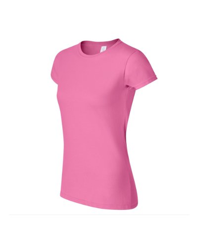 Gildan Women's Softstyle Cotton T-Shirt, Style G64000L, Multipack, Azalea (2-Pack), Small