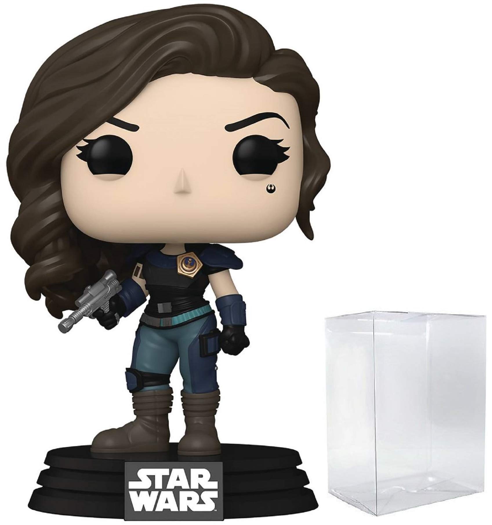 POP Star Wars: The Mandalorian - Cara Dune Funko Pop! Vinyl Figure (Bundled with Compatible Pop Box Protector Case) Multicolor 3.75 inches
