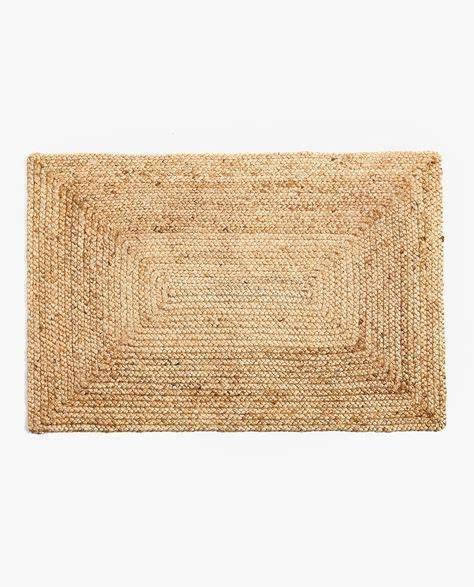 Jaipur Special Hausattire Jute Braided Placemats 13x19 Inches - Natural, Farmhouse Reversible Woven Mats for Kitchen & Dining Table (Set of 4)