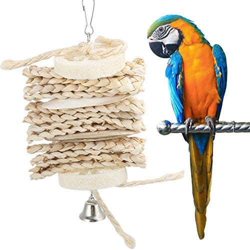 Hanging bird toy, bird toy, corn husk corn for bird chew toy