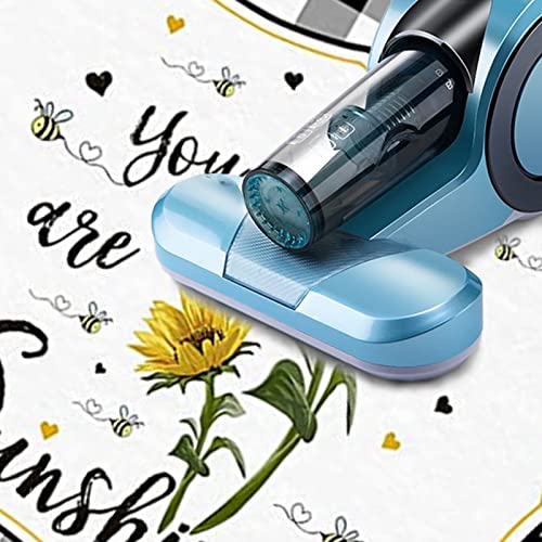 Briskdecor Kitchen Rugs and Mats Set, Absorbent Soft Non-Skid Rubber Backing Area Rugs, Sunflower Washable Floor Comfort Mats and Carpet Runner, 20inch x 48inch