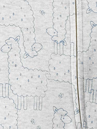 Simple Joys by Carter's Unisex Babies' Cotton Footed Sleep and Play, Pack of 3, Llama/Rainbow/Bear, 0-3 Months