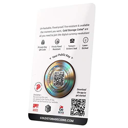 Bitcoin & Ethereum Cold Storage Wallet Bonus Pack | 1 Ounce 999 Fine Copper | Securely Store Cryptocurrencies Offline