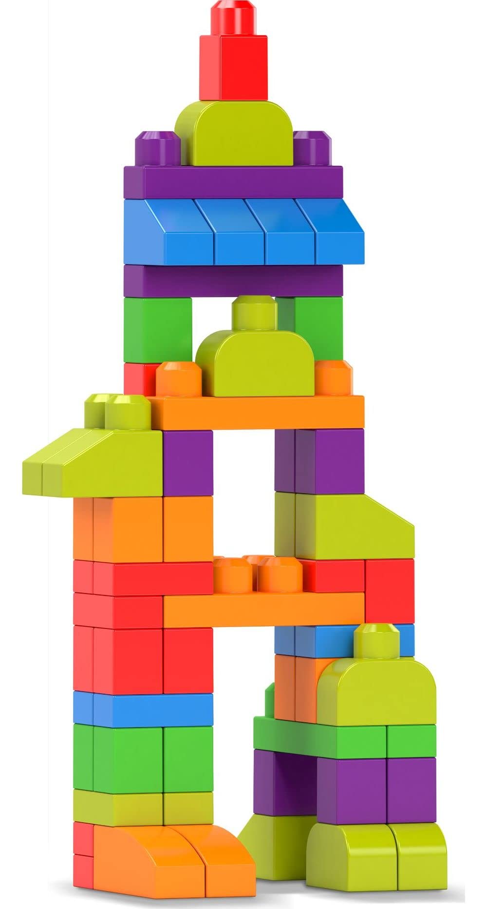 MEGA BLOKS Fisher-Price Toddler Building Blocks Toy Set, Build ‘n Create with 250 Pieces, Ages 1+ Years