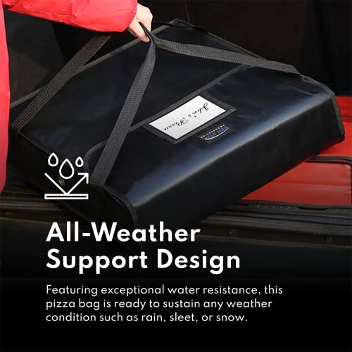 New Star Foodservice 51100 Insulated Pizza Delivery Bag, 18" by 18" by 5", Black
