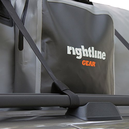 Rightline Gear Car Top Waterproof Duffle Bag For Travel, Attaches With or Without Roof Rack, 120 Liters, Black