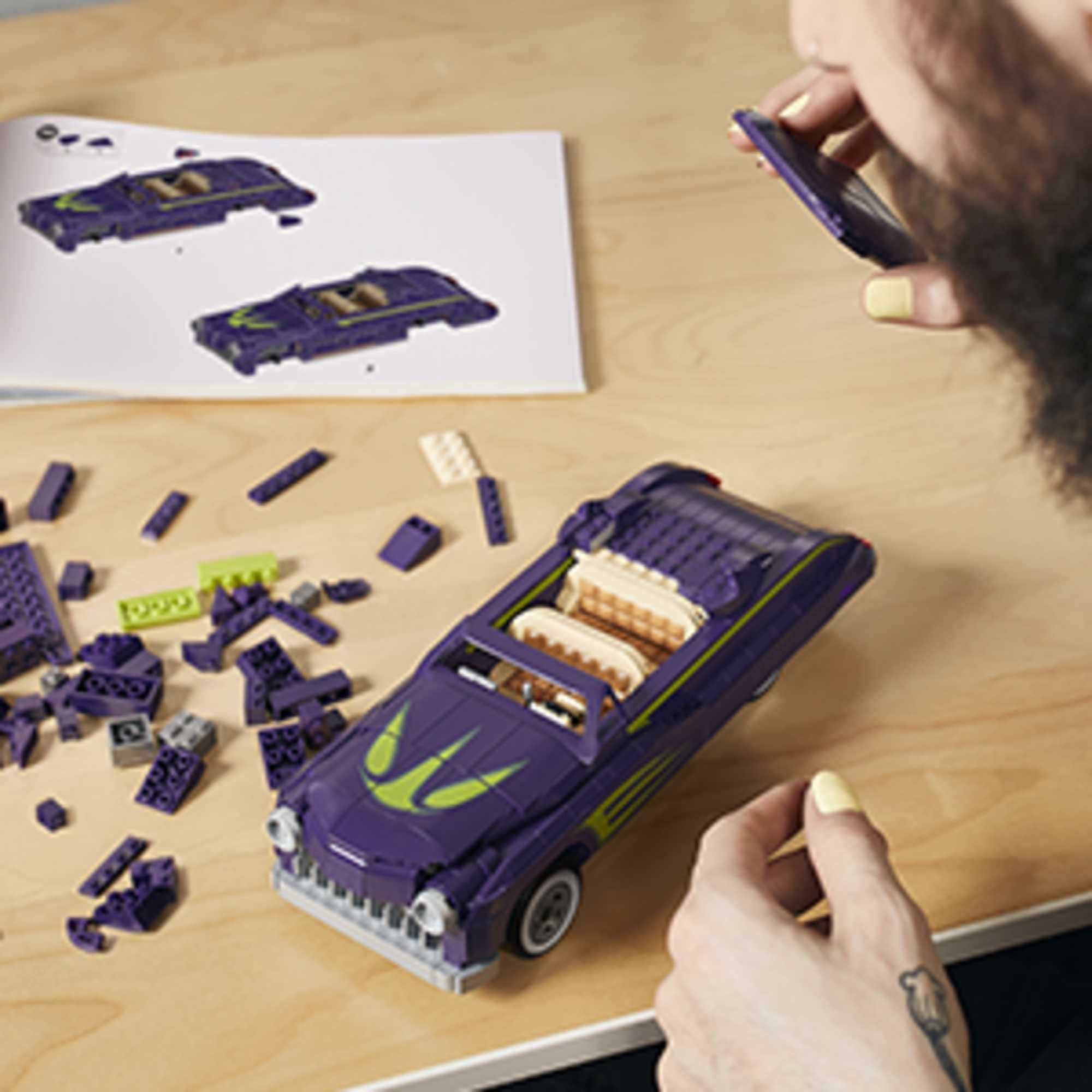 Mega Construx Hot Wheels Purple Passion Construction Set, Building Toys for Kids