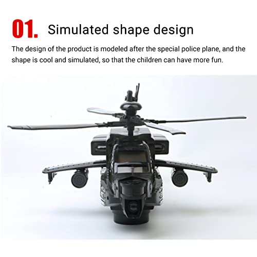 Caeily Electric Rotating Flash Universal Wheel Projection Helicopter Boy Children's Toy Plane, for Adult Kid Beginner