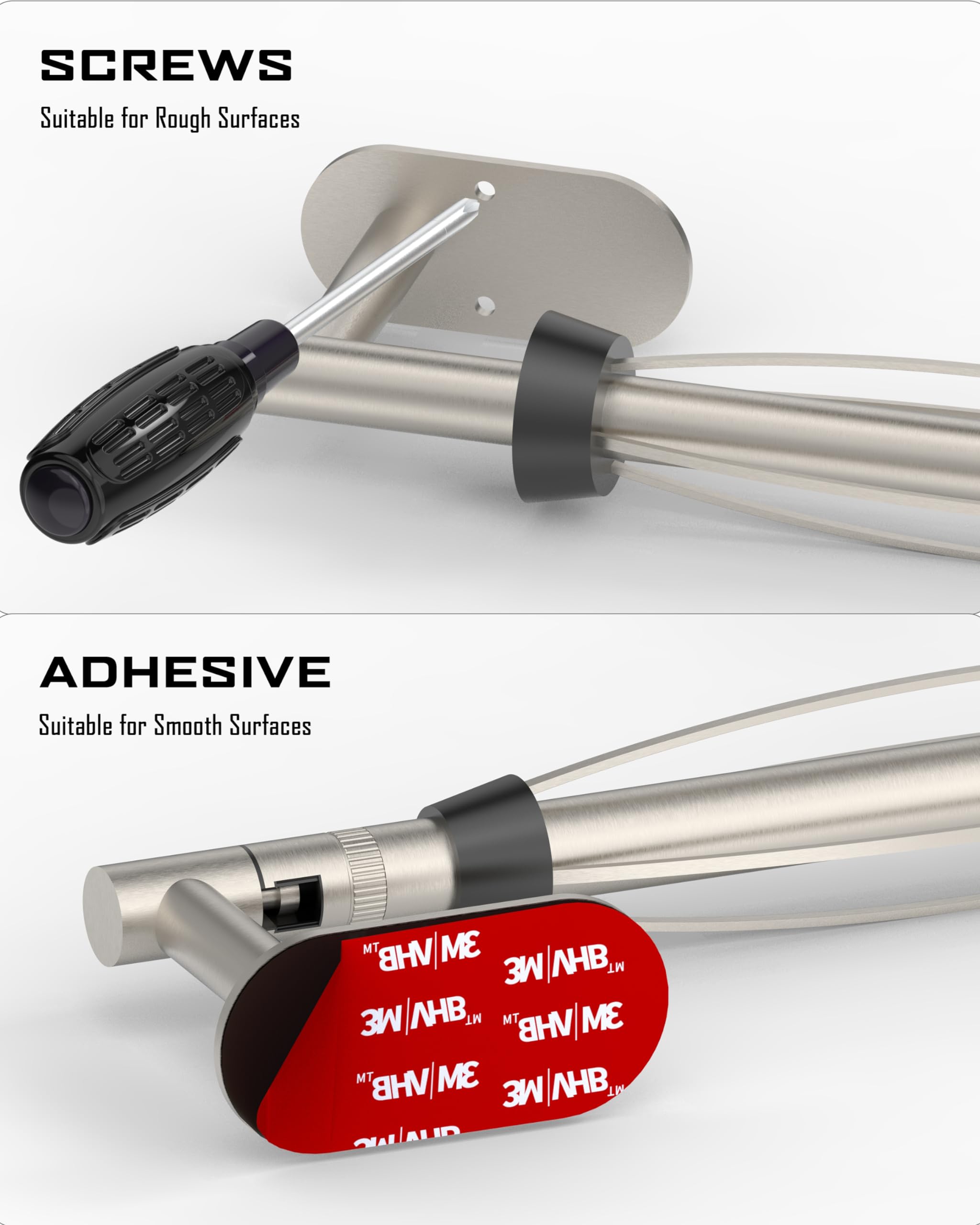 BATHDANCE Paper Towel Holder Under Cabinet, Single Hand Operable Roll Holder with Damping Effect,No Drilling or Wall Mounted SUS304 Stainless Steel for Kitchen Bathroom (Sliver)