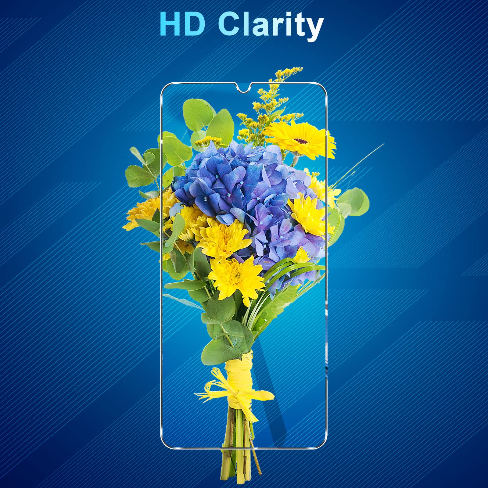 CWQZGUF Galaxy A12 Screen Protector 【2+2 Pack】 Camera Lens Protector, Fingerprint Unlock Support, HD Tempered Glass, Touch Sensitive, Anti Scratch, for Samsung A12 5G Glass Screen Protector