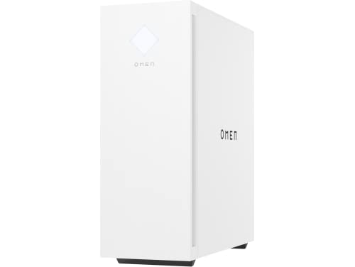 HP Omen 25L Gaming Desktop Computer 12th Generation Intel 12-core i7-12700 Processor 32GB RAM 1TB SSD Geforce RTX 3070 8GB Graphic with LHR USB-C DisplayPort Liquid Cooler Win11 White + HDMI Cable