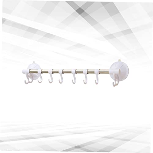 Hanging Rack 1PC Towel Rack Hand Towel Ring Towel Holder Bathroom Towel bar Towel Hanging Hook Hanging Rack Wall Towel Shelf Towel Hanger No Punching Cup White Towel Holder