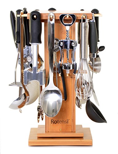 Rotensil Rotating Kitchen Utensil Organizer. Rotating Utensil Holder