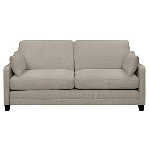 Serta Carmina Contemporary Upholstered 75" Living Room Sofa, Modern Couch for Two or Three, High Plush Seat Cushions and Back Pillows, Easy Assembly, Springfield Linen