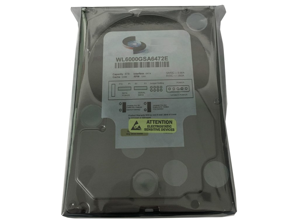White Label 6TB 7200RPM 64MB Cache SATA 6.0Gb/s (Enterprise Grade) 3.5" Hard Drive w/1 Year Warranty