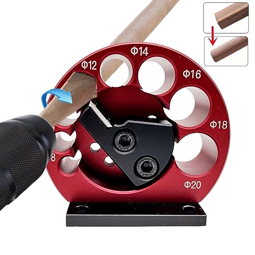 Dowel Maker Jig Kit, Metric 8mm to 20mm Adjustable, with Carbide Blade, Electric Drill Milling Dowel Round Rod Auxiliary Tool