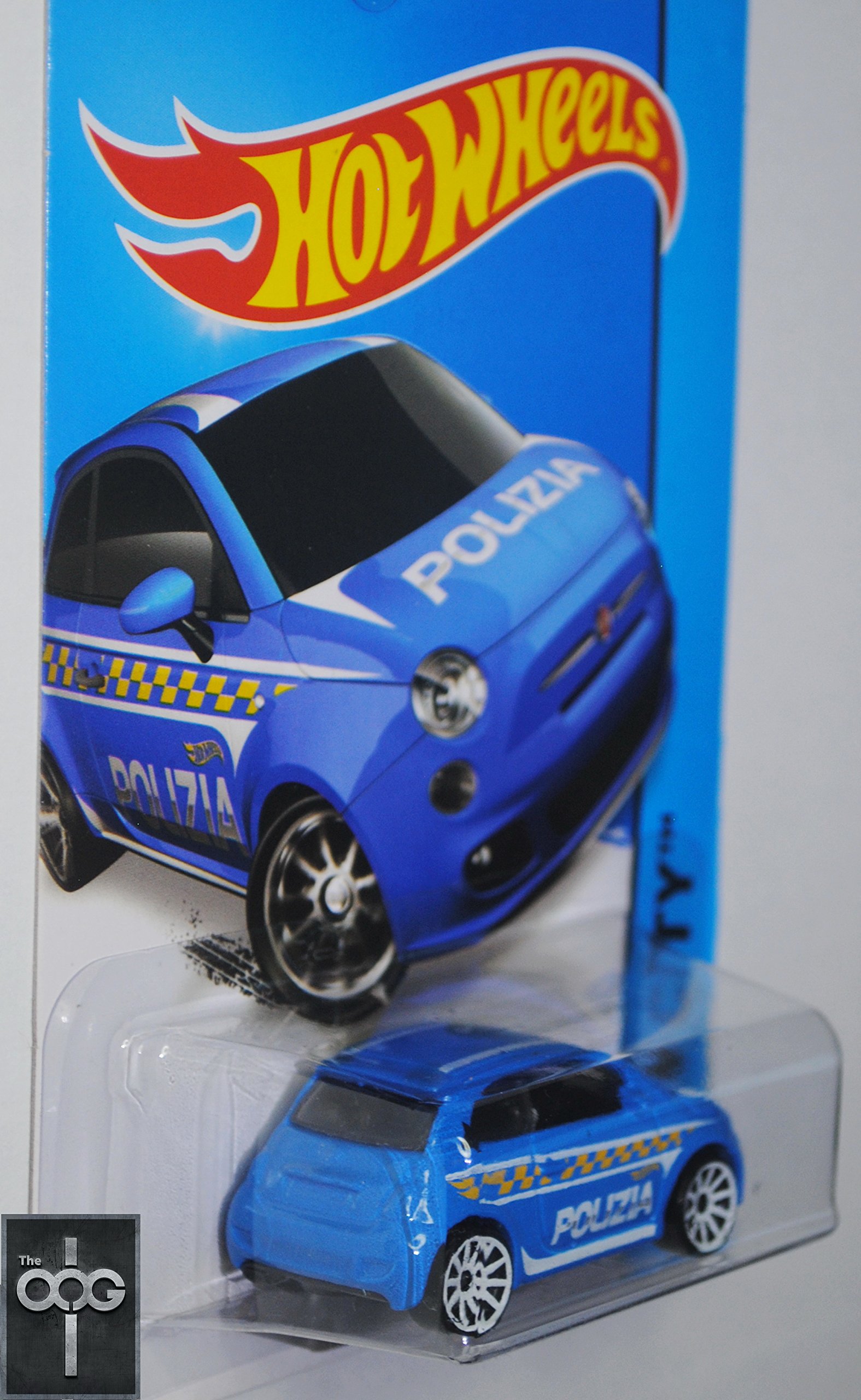 Hot Wheels 2015 HW City Fiat 500 50/250, Blue
