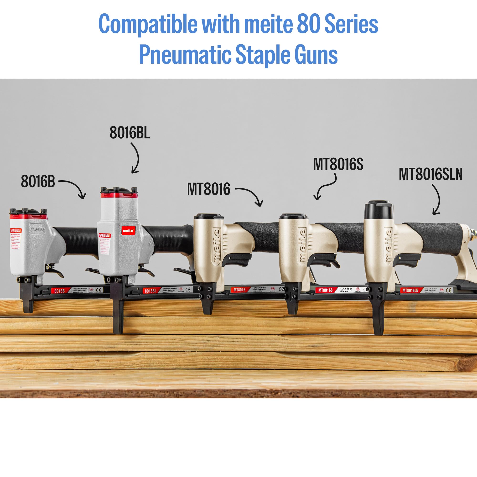 meite 21 Gauge 1/2-Inch Crown with 1/2-Inch Length Upholstery Staples Galvanized Fine Wire Staples Compatible for MT8016 Stapler (10,000 Pcs/Box)