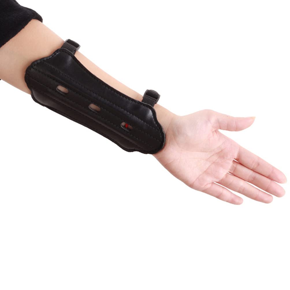 BESPORTBLE 1 Pair Children Archery Arm Guard Leather Forearm Protector for Kids Youth Shooting Hunting Practice Bow Archery