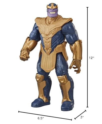 Marvel Avengers Titan Hero Series Blast Gear Deluxe Thanos Action Figure, 30-cm Toy, Inspired byMarvel Comics, for Children Aged 4 and Up