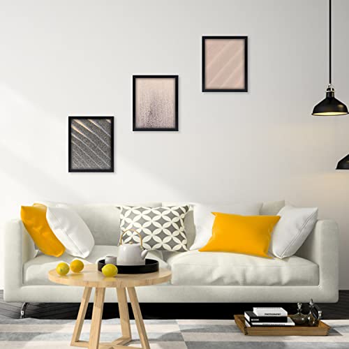 HUKONHEP 12x16 Black Picture Frames, Photos Frame with Plexiglass, Wall Gallery Photo Frames, Horizontal and Vertical for Wall Mounting, Home Office Decoration