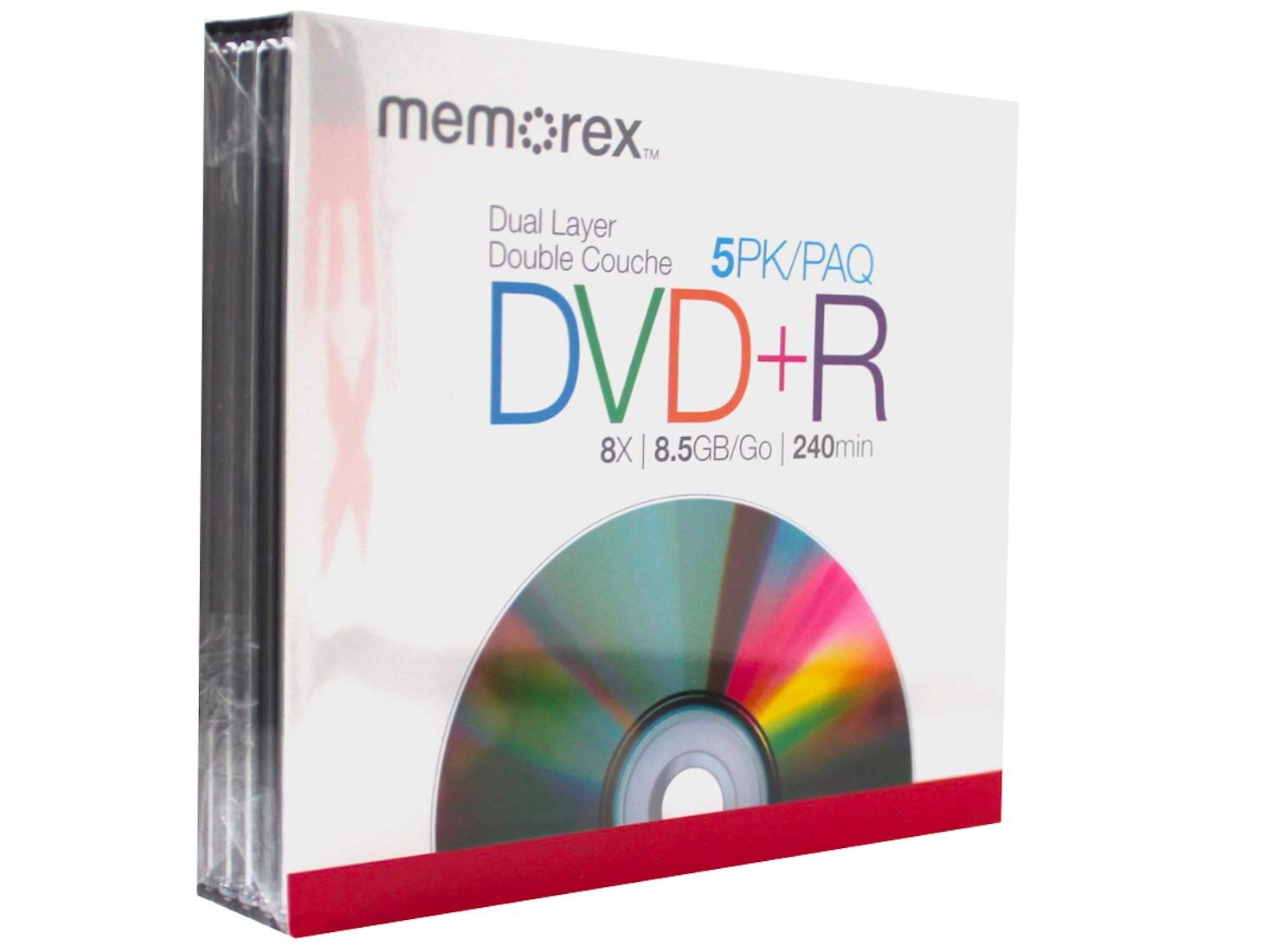 Memorex 8.5GB 8X Double Layer DVD+R (5 Pack)
