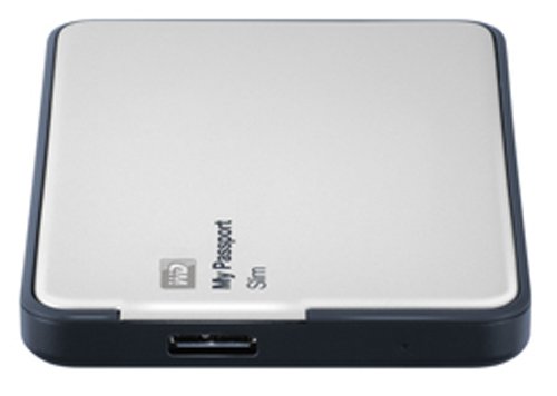 WD My Passport Slim 2TB Portable Metal External Hard Drive USB 3.0 with Auto Backup
