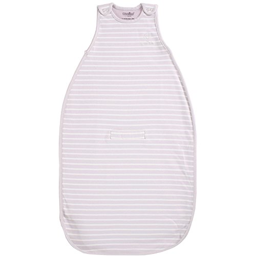 Woolino Toddler Sleeping Bag, 4 Season, Merino Wool and Organic Cotton Baby Wearable Blanket, 2-4 Years, Lilac