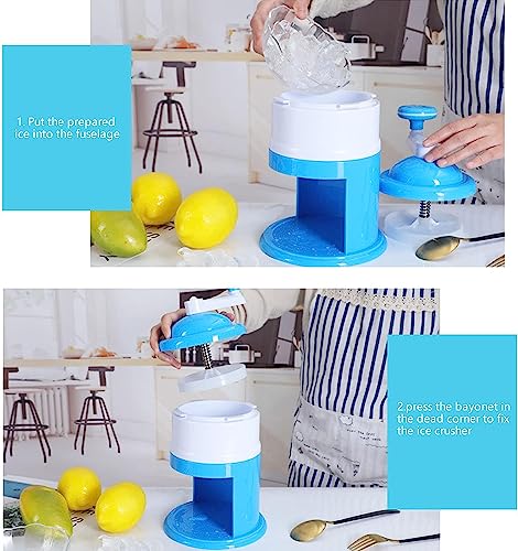 Shaved Ice Maker Machine,Snow Cone Machine Shaved Ice,Hand-Shaved Ice Machine, Manual Fruit Smoothie