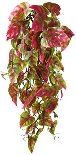 Penn-Plax Reptology Decorative Hanging Terrarium Plant Vines for Reptiles and Amphibians â 12â Length â Green & Red