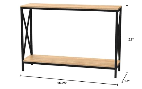 Premium Home Farmhouse Console Table – Sofa Table, Behind Couch Table, Entry way Table Decor, Rustic Wood Console Table, Foyer tables for entryway, Modern Decorative Wood Furniture Narrow Long Hallway