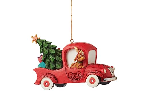 Enesco Jim Shore Dr. Seuss Grinch in Red Truck Ornament
