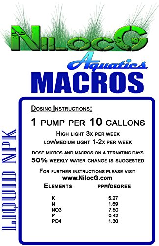NilocG Aquatics | Liquid NPK+M | 500ml Bottles | Highly Concentrated Aquarium Plant Fertilizer for Demanding Planted Tanks