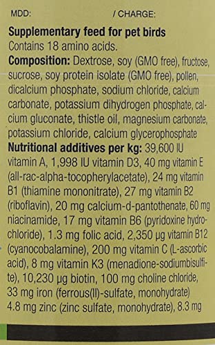 Nekton Tonic-K Restorative Supplement for Seed-eating Birds 500g, (1.1Lb)