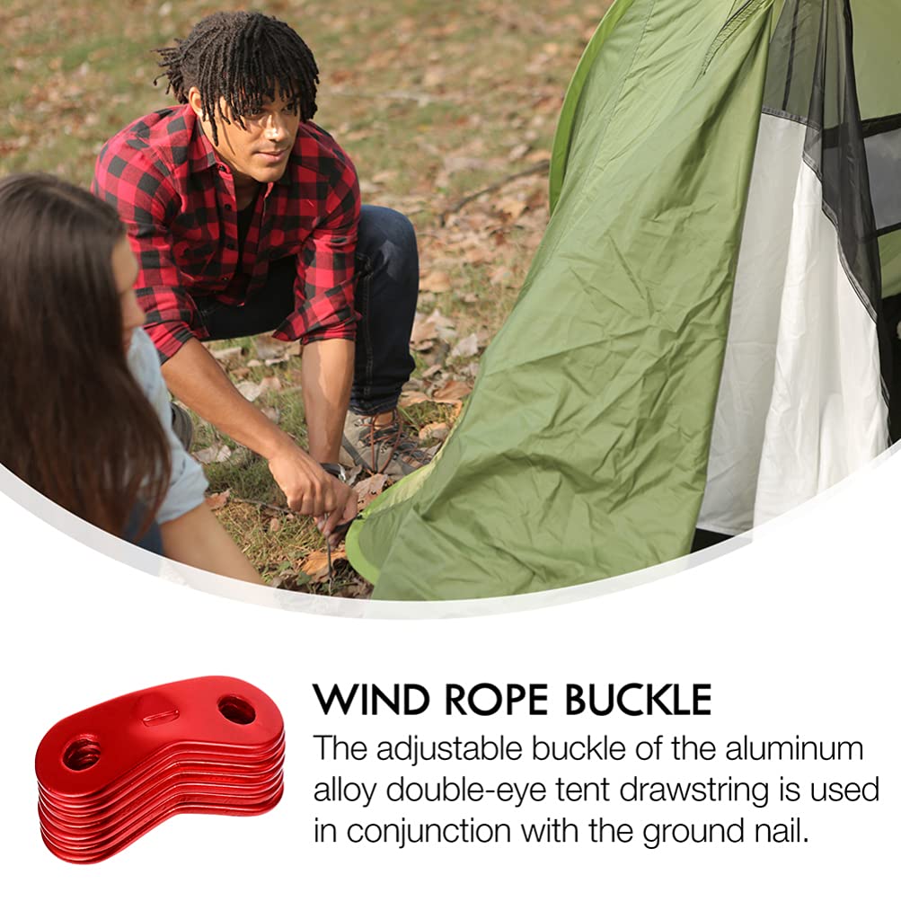 BESPORTBLE 40 Pcs Double Eye Wind Rope Buckle Reliable Rope Buckles Camping Rope Buckles Tent Rope Fastener Camping Supplies Camping Buckles Wind Rope Fixed Buckles Camping Accessory