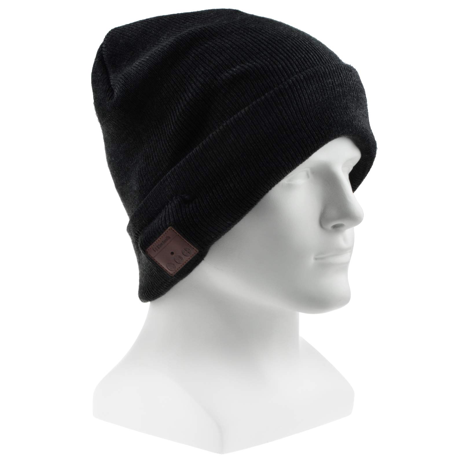 Bluetooth Beanie Hat, Flashmen Upgraded Wireless Bluetooth 5.0 Beanie Hat with Headphones Headset Earphone Knitted Beanie with Stereo Speakers and Mic for Women Men